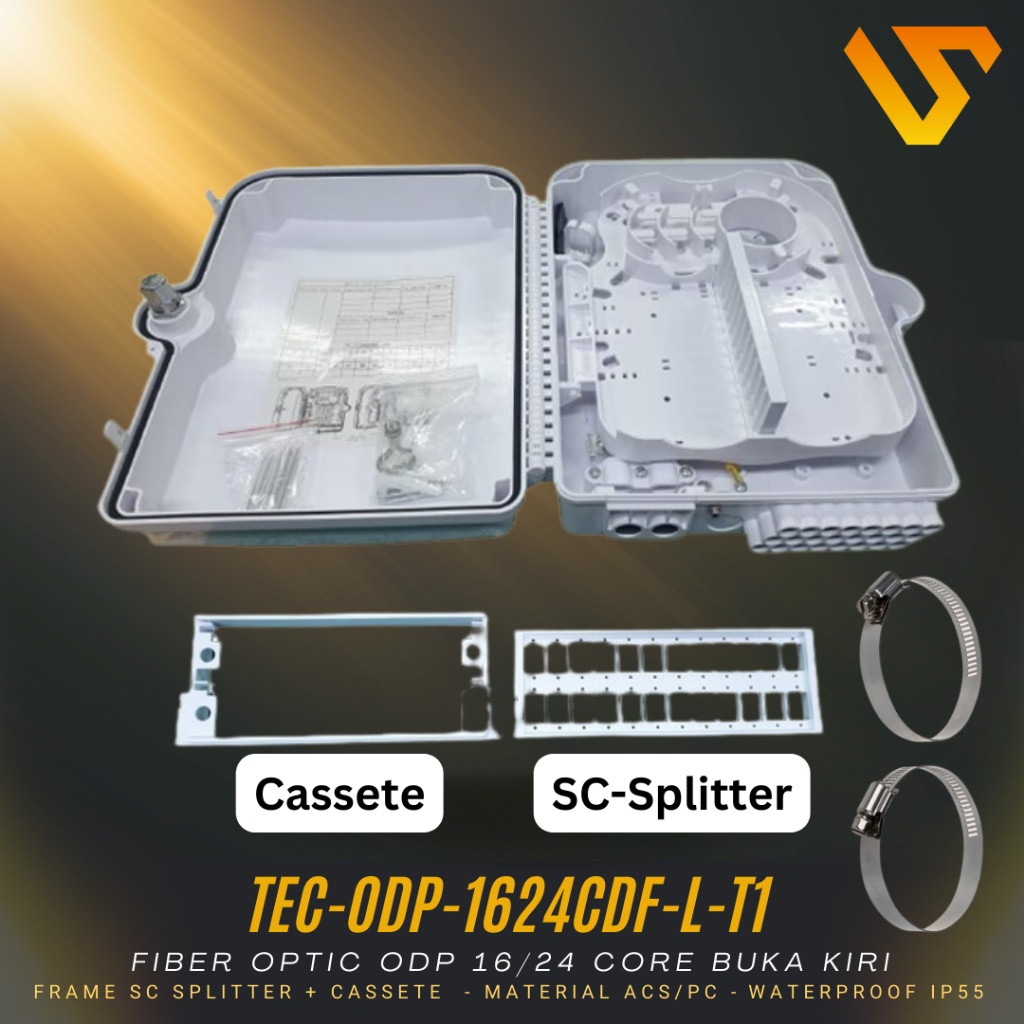 Jual ODP 8/16/24 Core COMBO SC Splitter|Box FO 16C/24C Single LockBuka ...