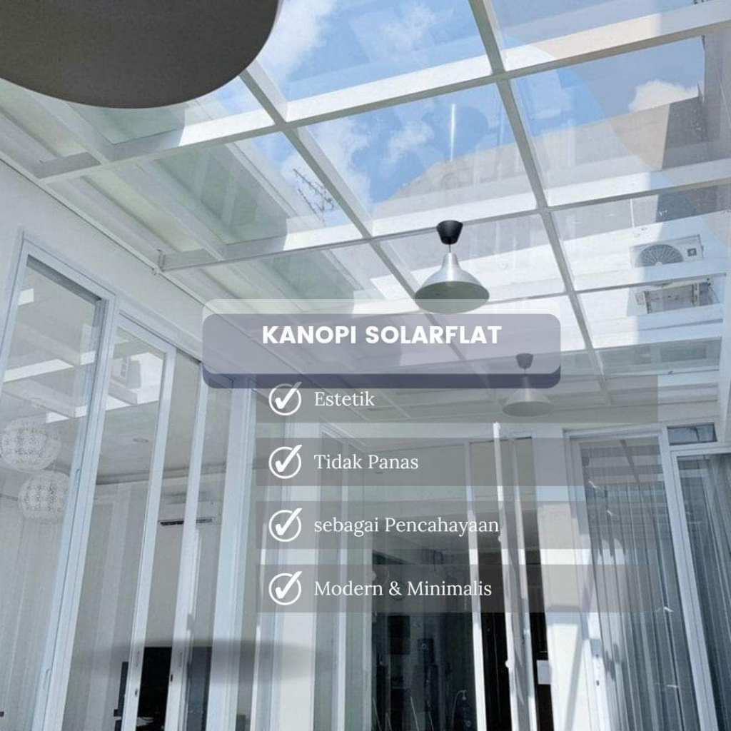 Jual Solartuff Atap Transparan Bening Solarflat SolarFlat Solar Flat ...