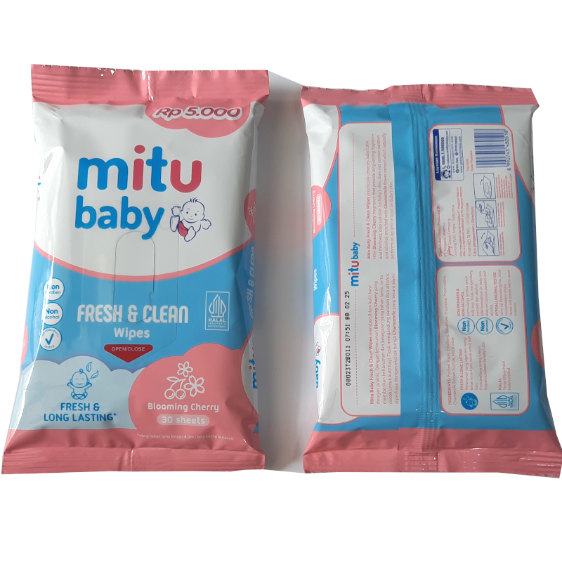 Jual MITU Baby Wipes/Tisu Basah 30 sheets Tissue Fresh & clean | Shopee ...