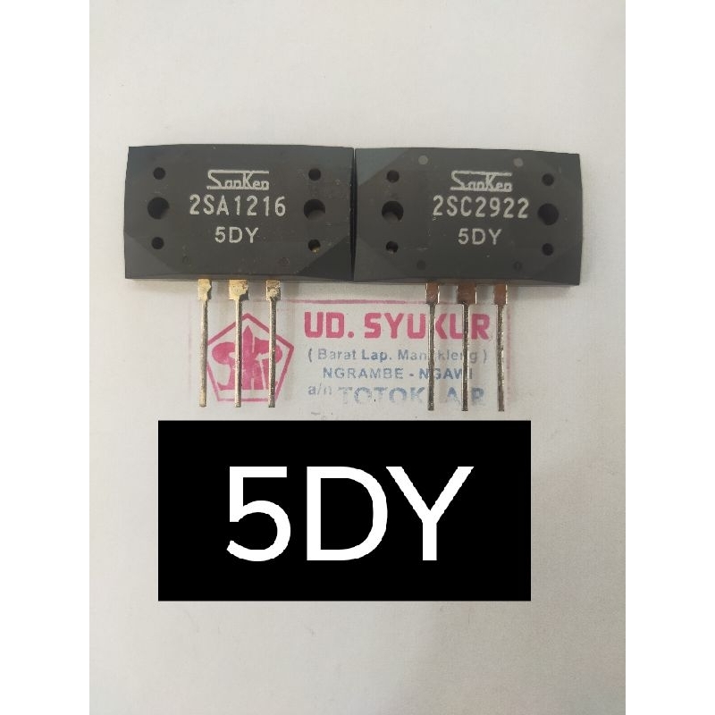 Jual Transistor Sanken 2SC2922 & 2SA1216 5DY Original | Shopee Indonesia