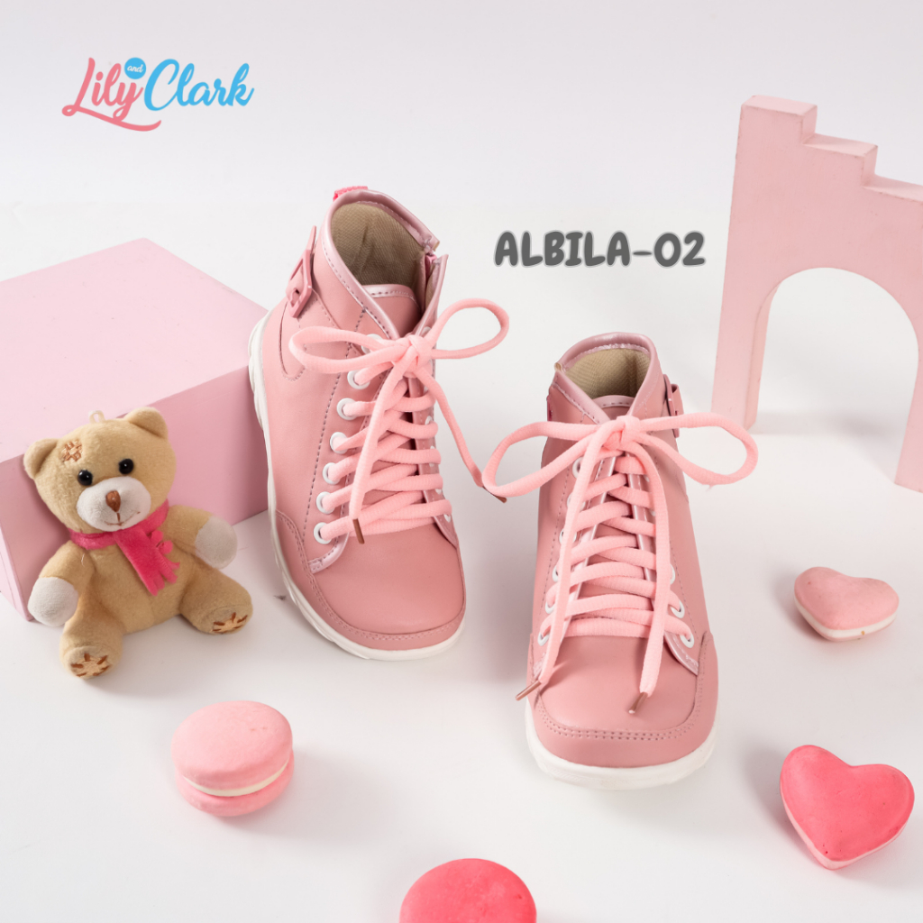 Jual LILY AND CLARK Sepatu boots anak warna pink ALBILA02 | Shopee ...