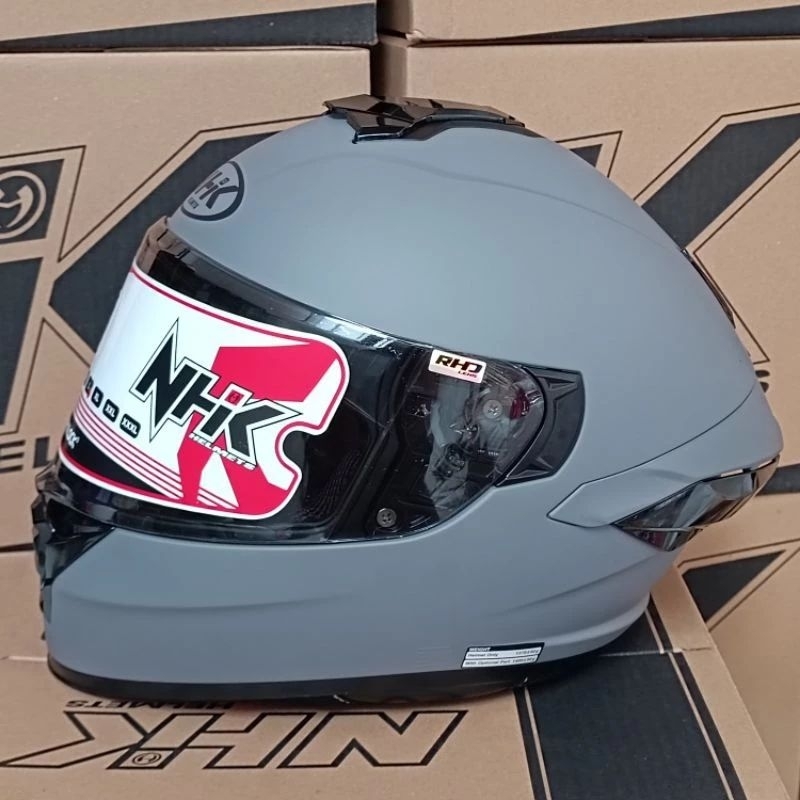 Jual NHK MARK 1 ELITE DIM GREY DOFF ORIGINAL | HELM MOTOR FULL FACE ...