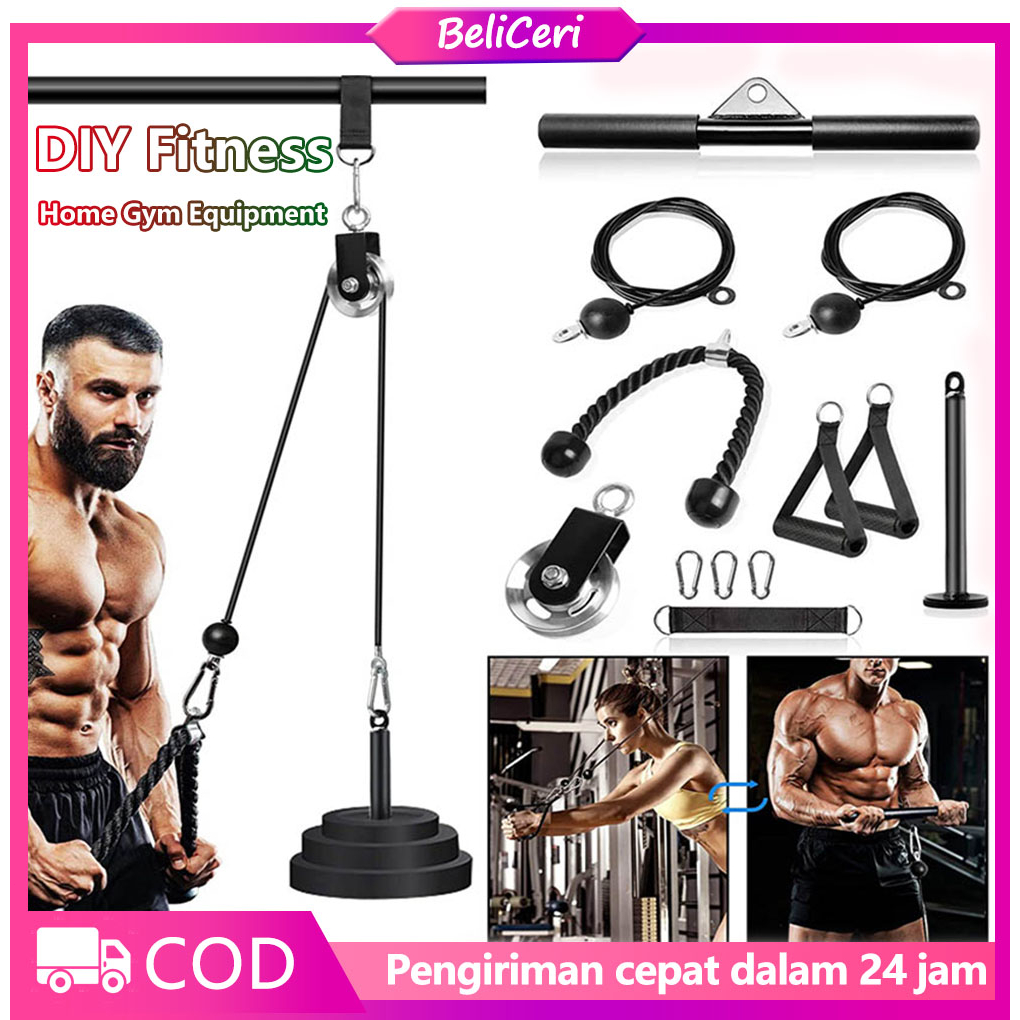 Jual DIY cable Machine, Tali Katrol Gym, Pull down Katrol, Peralatan ...
