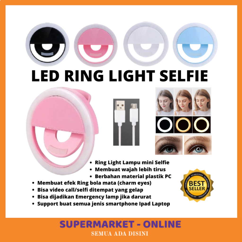 Jual BEST SELLER!! Ringlight Ring Light mini LED Buat Handphone HP ...