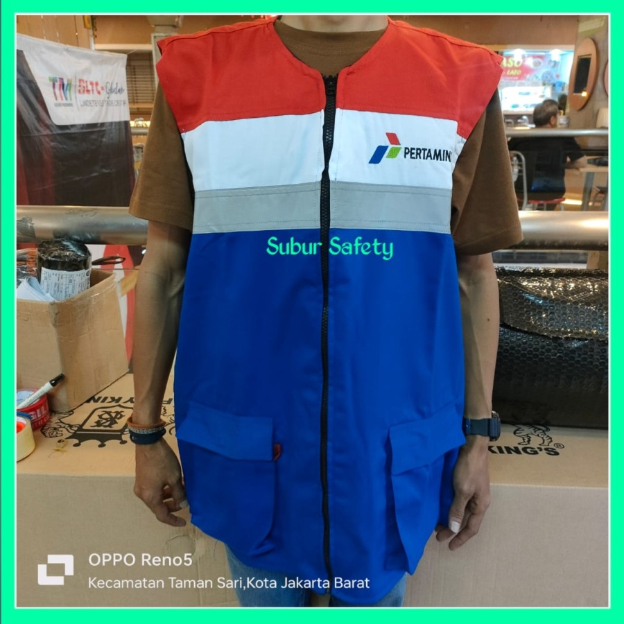 Jual Rompi Safety Nomex 3A pertamina Orginal / Rompi Pertamina Nomex ...