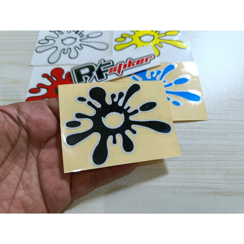 Jual stiker sticker bercak warna stiker cutting motor mobil helm ...