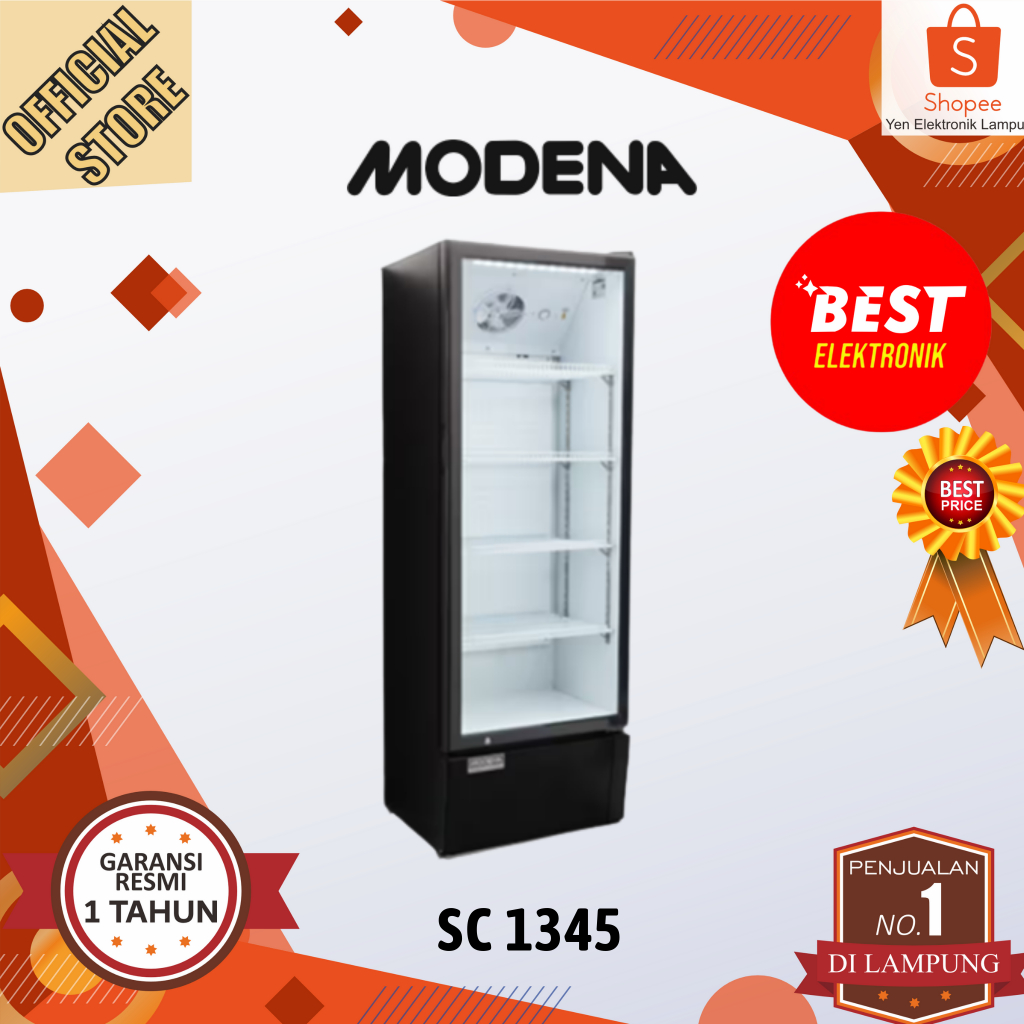 Jual Showcase MODENA SC 1345 Showcase Cooler 340L Garansi Rsmi 1 Tahun ...