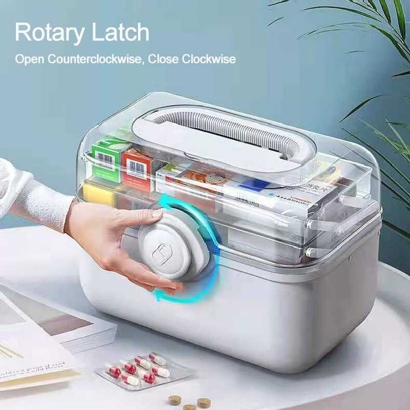 Jual Kotak Obat P3K Box Medis Tingkat Jinjing Portable Susun 3 Box Alat ...