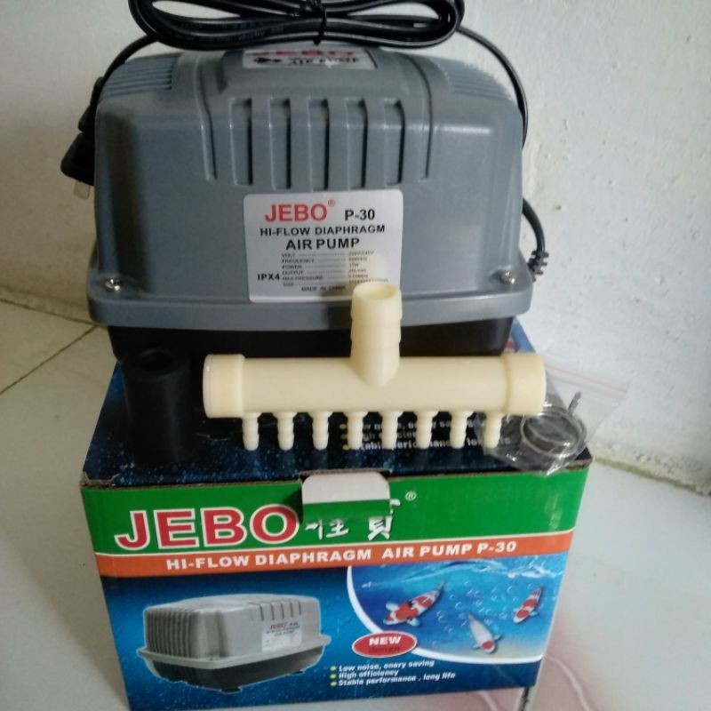 Jual Jebo p30 Pompa Udara Kolam Ikan Aerator Air Pump Kolam Ikan 8 ...