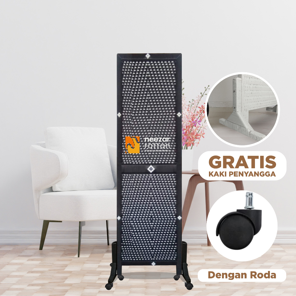 Jual READY STOCK -1 Pintu Sketsel Rotan No.01 Pembatas penyekat Partisi ...