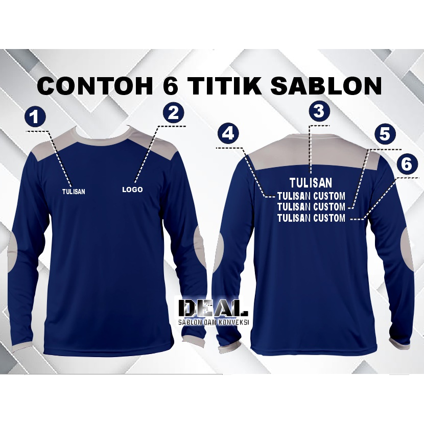 Jual CUSTOM KAOS PDL / KAOS LAPANGAN / KAOS PELATIHAN DOBEL BUSA PLUS ...