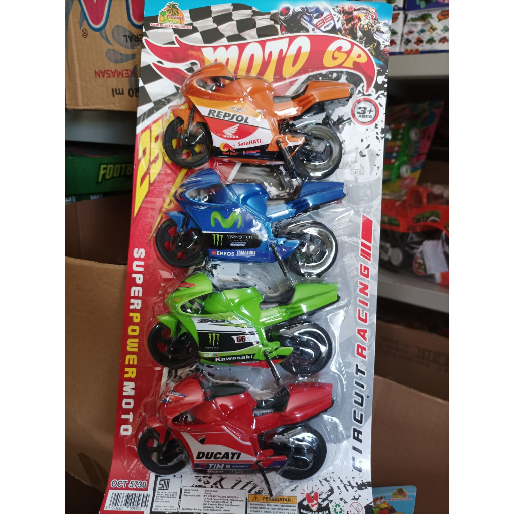 Jual COD PROMO OCT5730 ISI 4PCS MAINAN MURAH ANAK MOTOR MOTO GP / MOTOR ...