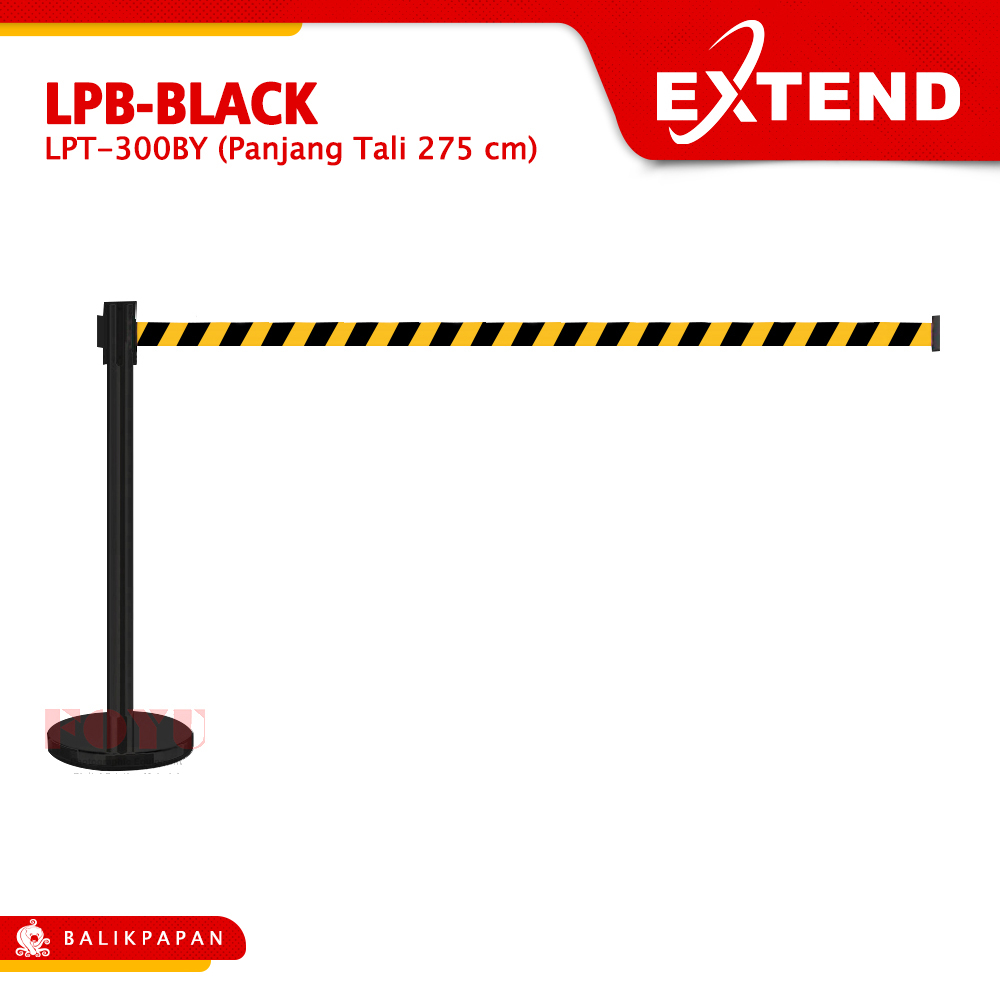 Jual Tiang Pembatas Tiang Pembatas Antrian Antrean Pita Coating Black ...