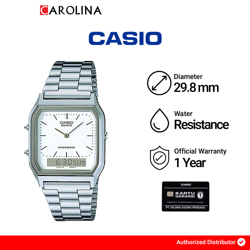 Jual Jam Tangan Pria CASIO General AQ-230A-7D Digital Analog Dial ...