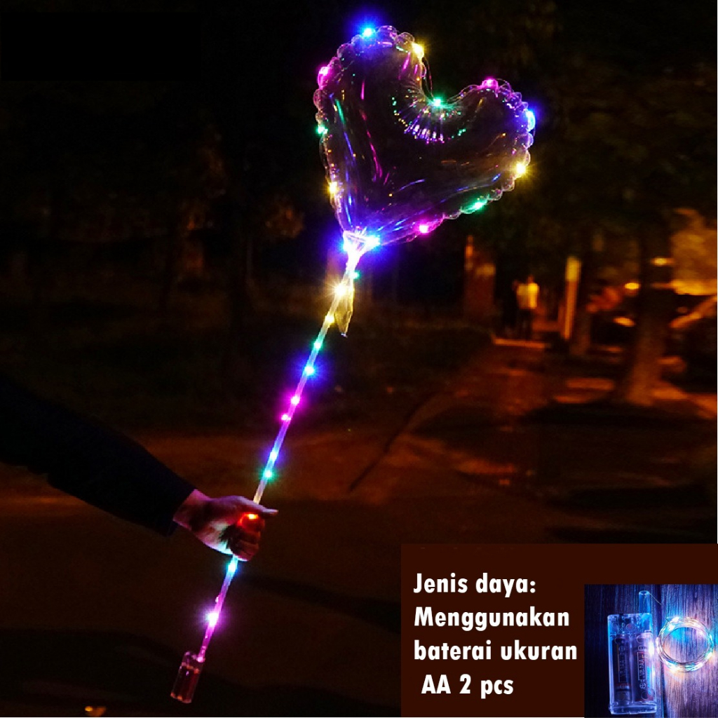 Jual QH223344 - Balon Lampu LED Tempelan Sticker Karakter Tumblr Gagang ...