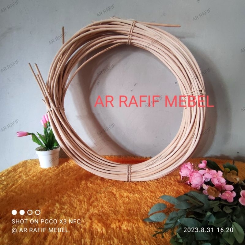 Jual rotan core 6,7,8,9,10 mm / ati rotan 6 mm / rotan tanpa kulit ...