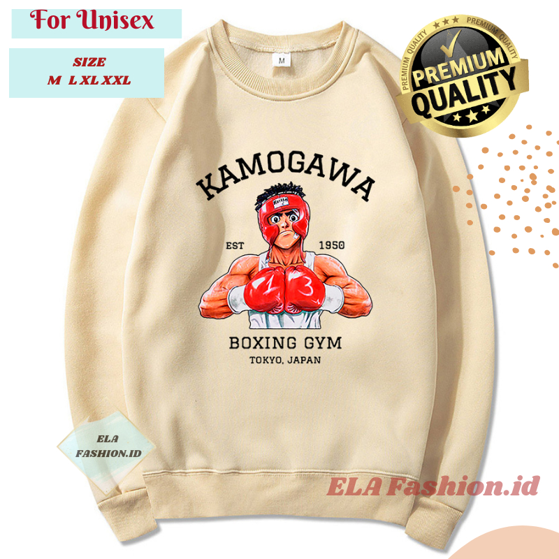 Jual Hoodie Kamogawa Gym Tinju Anime Hajime No Ippo Kamogawa | Shopee ...