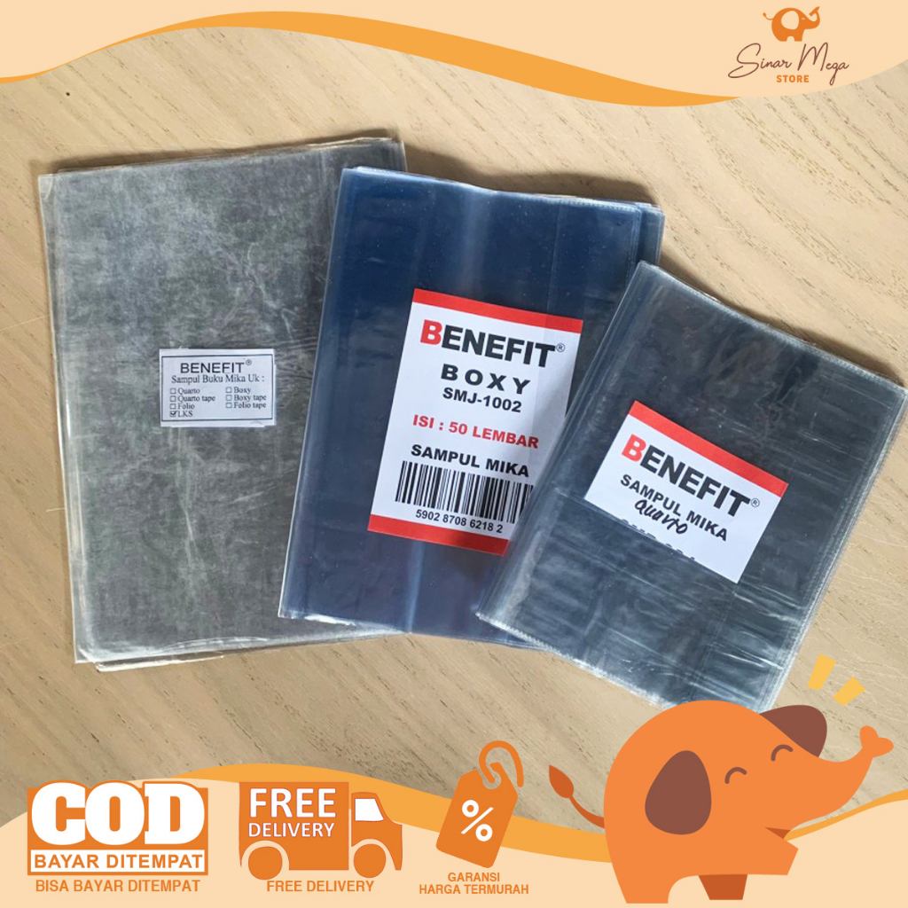 Jual Benefit Sampul Buku Mika Plastik (Boxy, Kwarto, LKS) PER PAK | Shopee Indonesia
