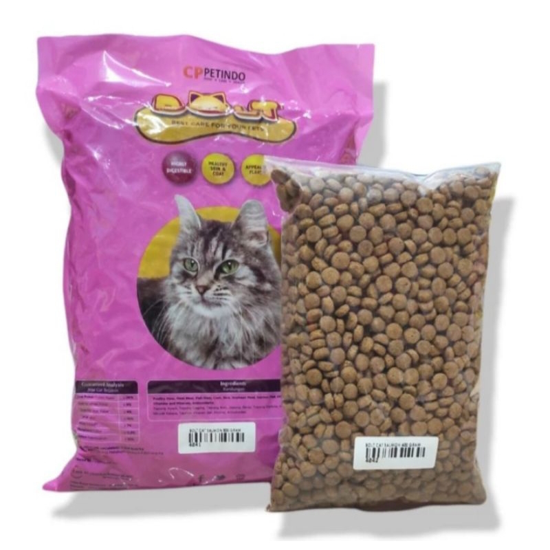 Jual Gojek/Grab Bolt Salmon repack 800gr paket 5pcs Makanan Kucing ...