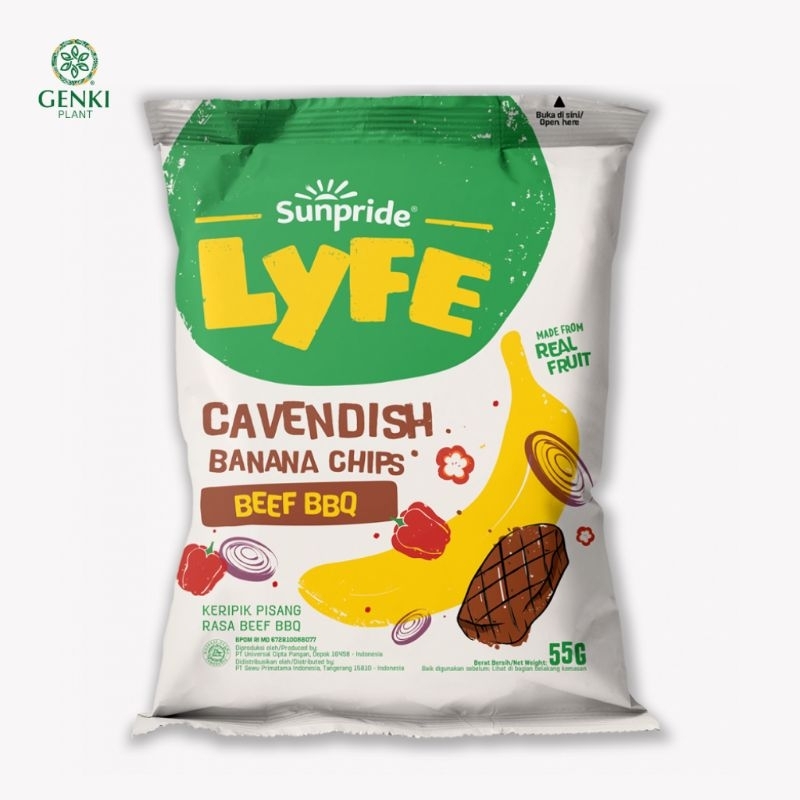 Jual Sunpride Lyfe Cavendish Banana Chips / Keripik Pisang - 55 g ...