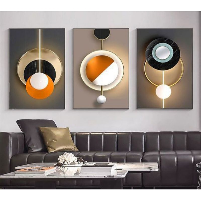 Jual hiasan dinding ruang tamu mewah minimalis elegant 30x40 | Shopee ...