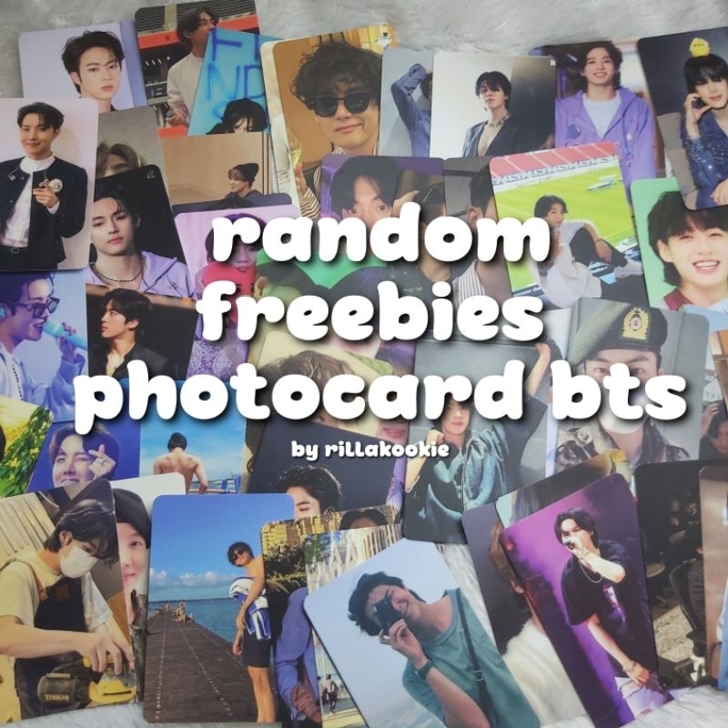 Jual Cetak Freebies BTS Per Member Foto Random | Shopee Indonesia