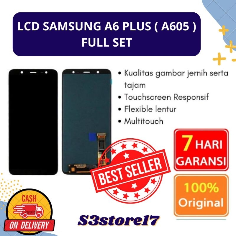 Jual LCD TOUCHSCREEN SAMSUNG A6 PLUS ( A605 ) | Shopee Indonesia