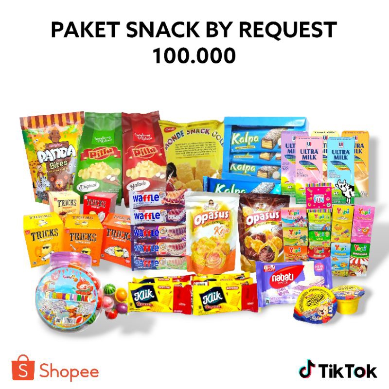 Jual SNACK BY REQUEST JUMBO 100K [ HARGA MURAH ] BEBAS PILIH SENDIRI ...