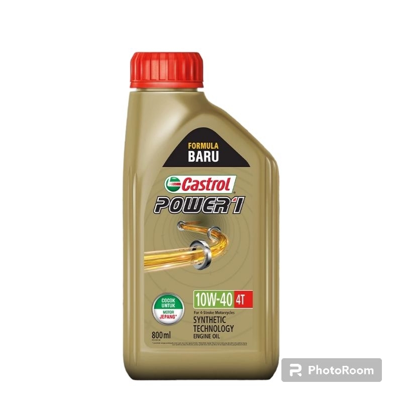 Jual OLI MESIN CASTROL POWER 1 10W-40 4T SYNTHETIC 0.8 LITER | Shopee ...