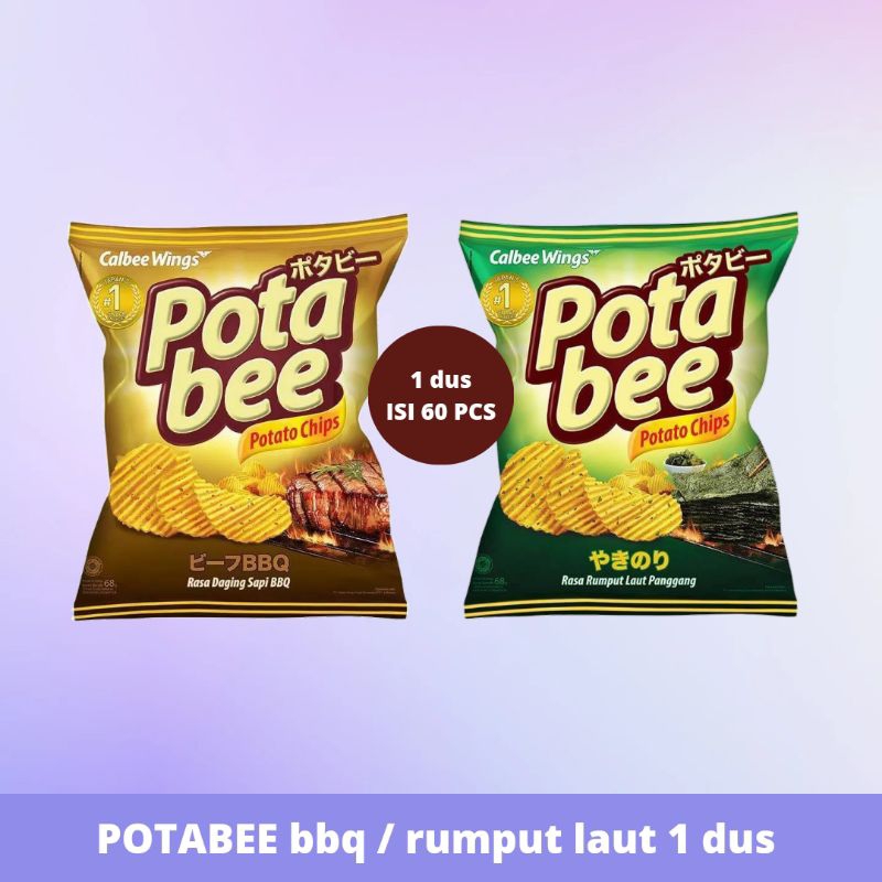 Jual potabee rasa sapi panggang dan rumput laut 1 dus | Shopee Indonesia