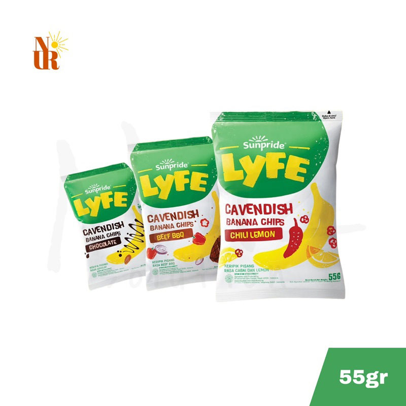 Jual Sunpride Lyfe Cavendish Banana Chips 55gr / Keripik Pisang ...