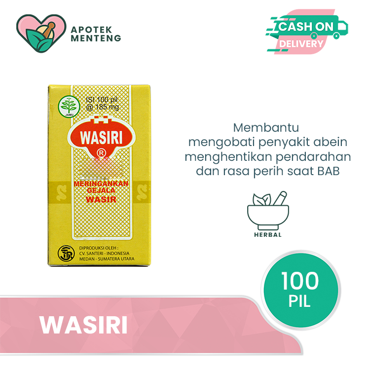 Jual Wasiri (Isi 100 Pil) - Obat Wasir dan BAB Berdarah | Shopee Indonesia