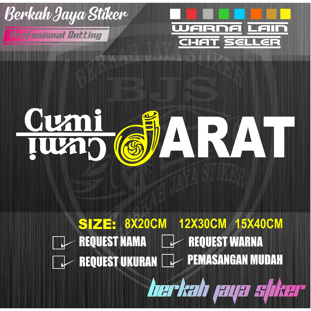 Jual stiker mobil CUMI DARAT | Shopee Indonesia