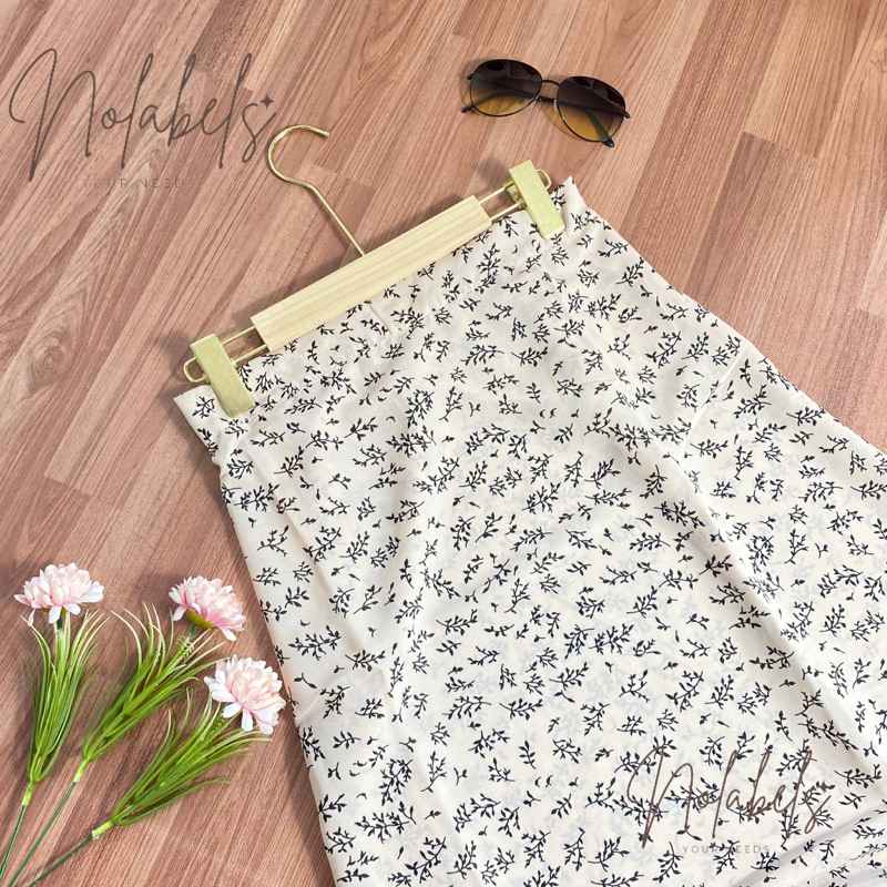 Jual nolabels | ROK FLORAL MOTIF BUNGA KECIL | FLORAL SKIRT | FLORA ...