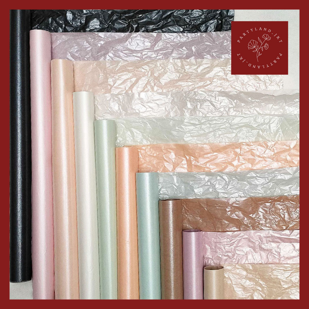 Jual (5pcs) Flower Wrapping Pearl Pear Paper Sydney Tissue Waterproof ...