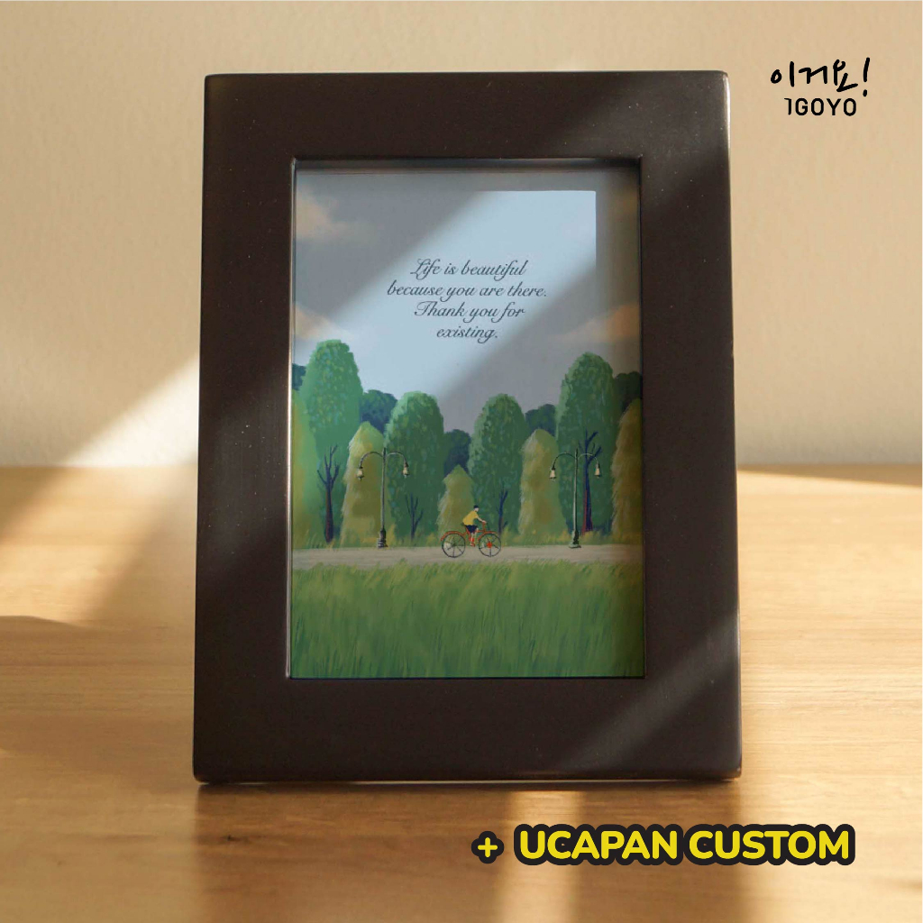 Jual Bingkai Foto IGOYO Ukuran 4R (10x15cm) F188 + Artprint Tebal 3cm ...