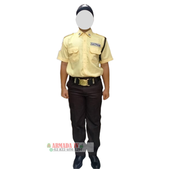 Jual Setelan Seragam PDH Satpam Terbaru cream | Shopee Indonesia
