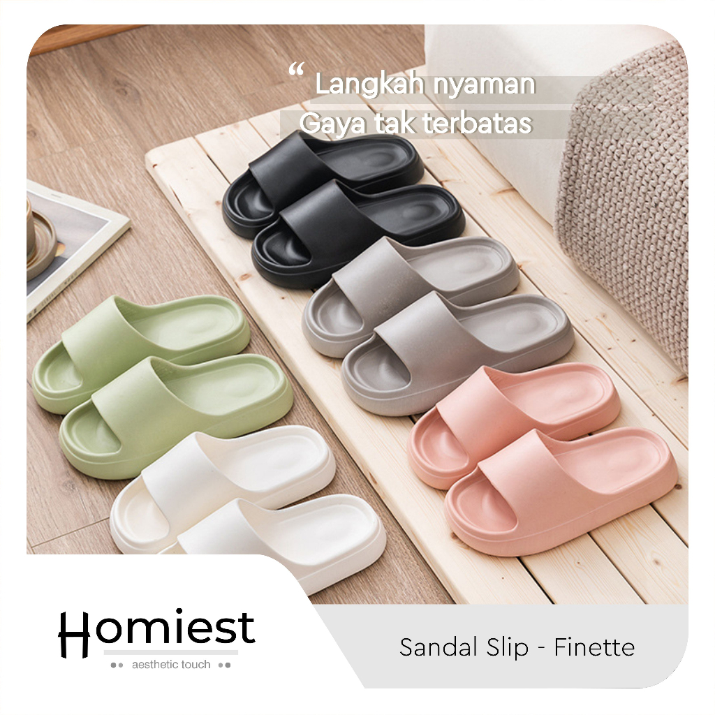 Jual Homiest - Finette / Sendal Warna-Warni / Sendal Karet / Sendal ...