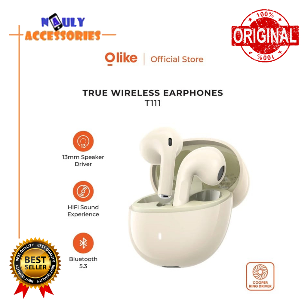 Jual OLIKE T111 TWS EARPHONE WIRELESS BLUETOOTH 5.3 HIGI SOUND EXPERIENCE | Shopee Indonesia