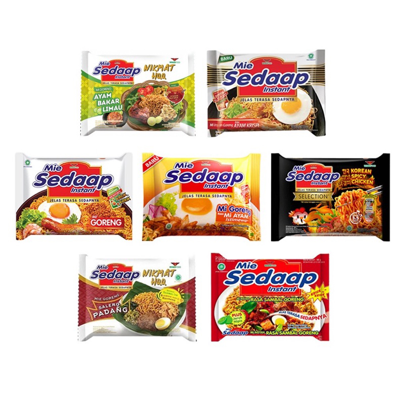 Jual MIE SEDAAP ALL VARIAN GORENG SOTO MADURA KOREAN SPICY CHICKEN SOTO ...