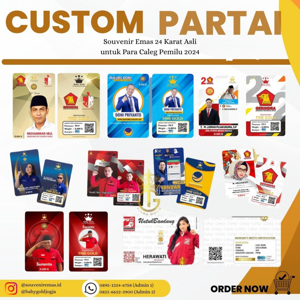 Jual SOUVENIR CUSTOM DESIGN PARTAI PEMILU CAPRES CALEG LEGISLATIF DPRD ...