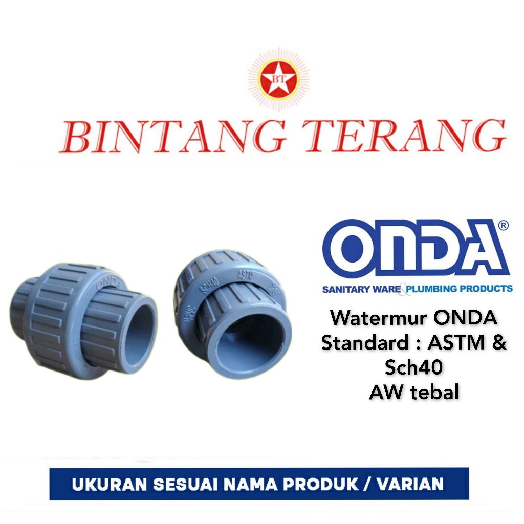 Jual Watermur Onda 11/4" inch / Water mur PVC socket / watermoor Union ...
