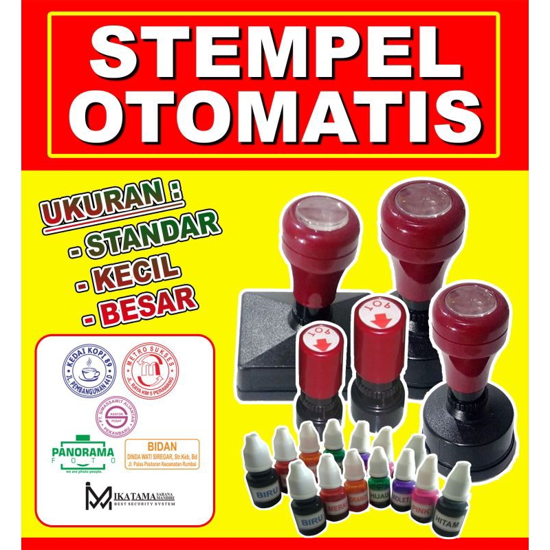 Jual Stempel Otomatisstempel Logostempel Warnastempel Customcap Warnalogo Perusahaan