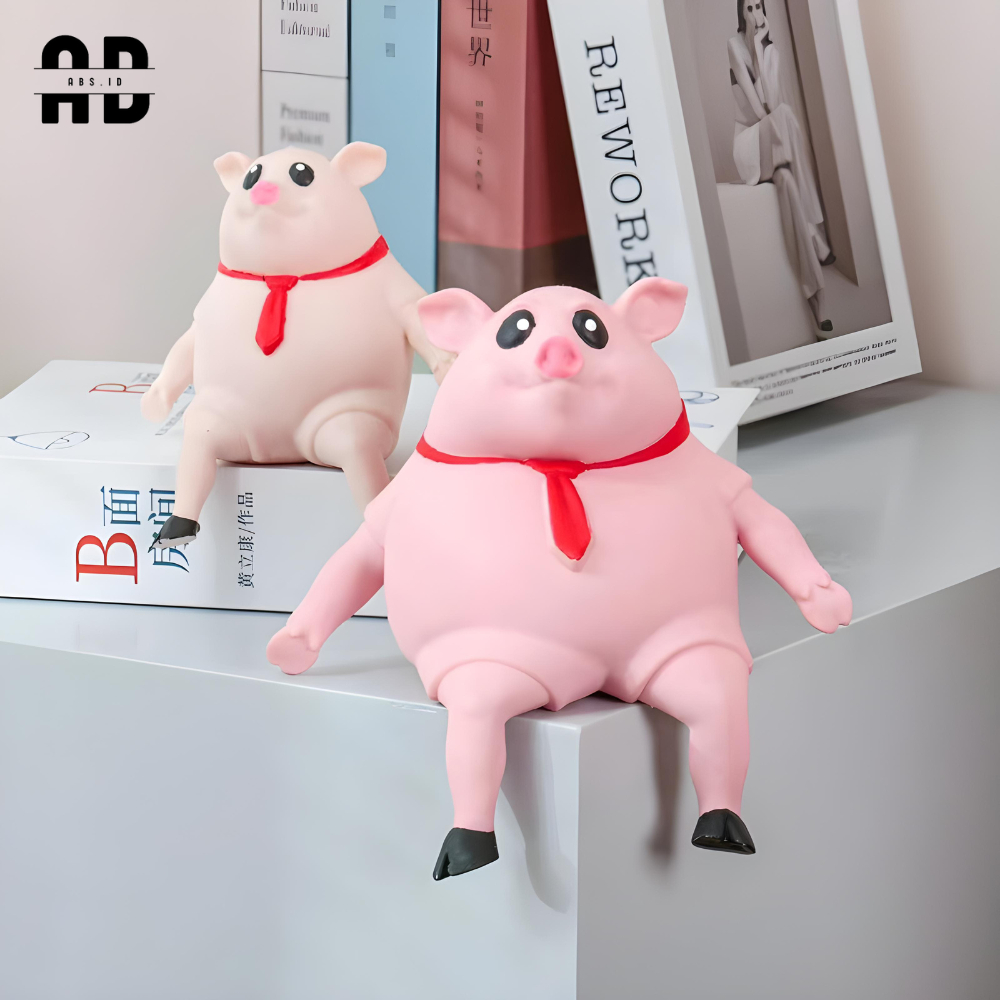 Jual ABS - Mainan Squishy Babi Kawaii Pink Pigs Antistress Mainan Lucu ...
