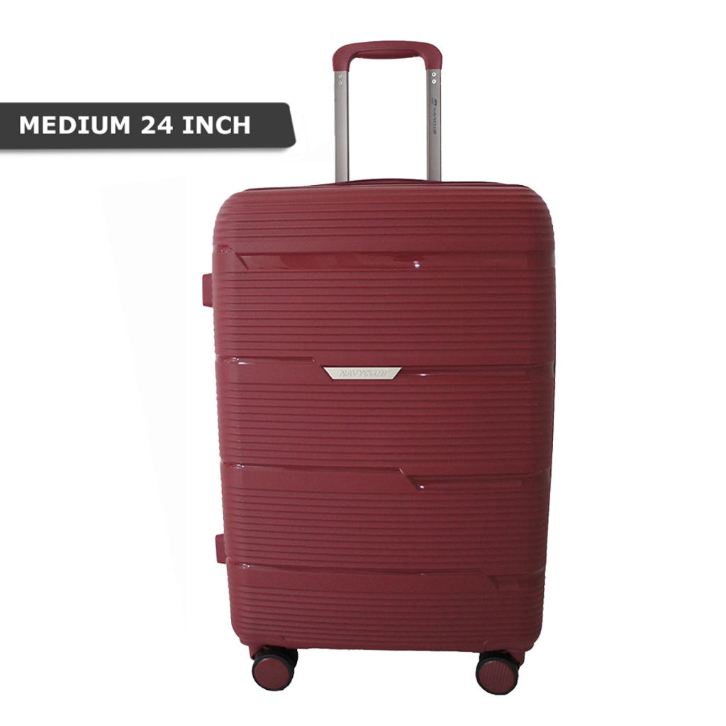 Jual Navy Club Verona Koper Hardcase PP - Expandable 4 Roda Putar TSA Lock - Size 24 Inch ...