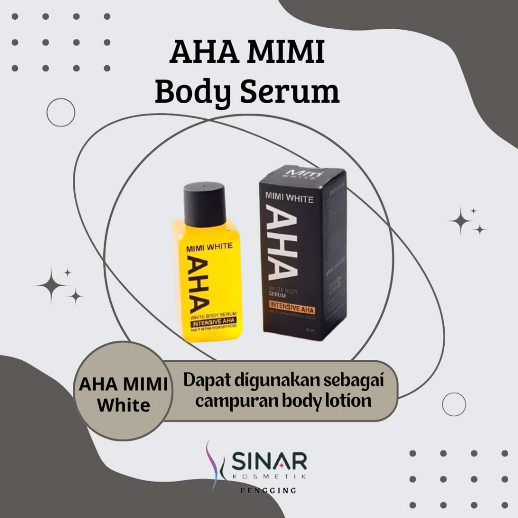 Jual AHA MIMI WHITE Body Serum 30ml | Shopee Indonesia