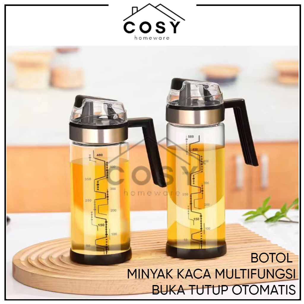 Jual COSY Botol Kaca Minyak Olive Oil Cooking Seasoning Bottle 550ml | Shopee Indonesia