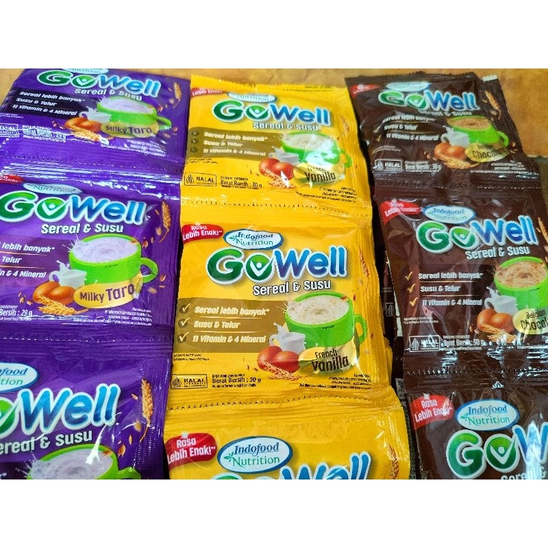 Jual GOWELL SEREAL SUSU 1RENTENG 10PCS | Shopee Indonesia