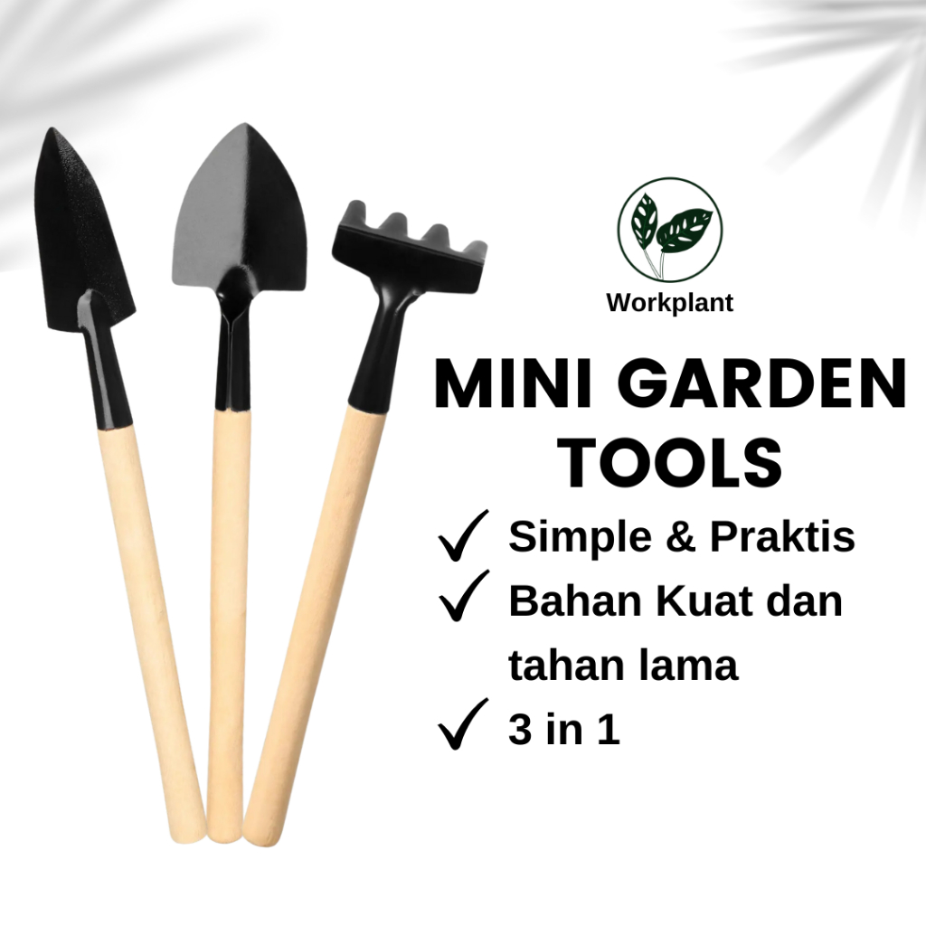 Jual Workplant - Mini Garden Tools 1 set Alat Berkebun 3 in 1 Sekop ...
