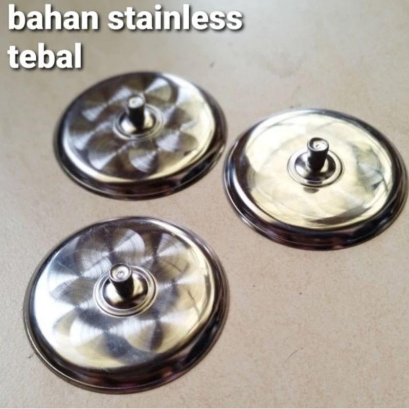 Jual Tutup gelas kopi stainless bahan tebal 8cm/tutup gelas air minum ...